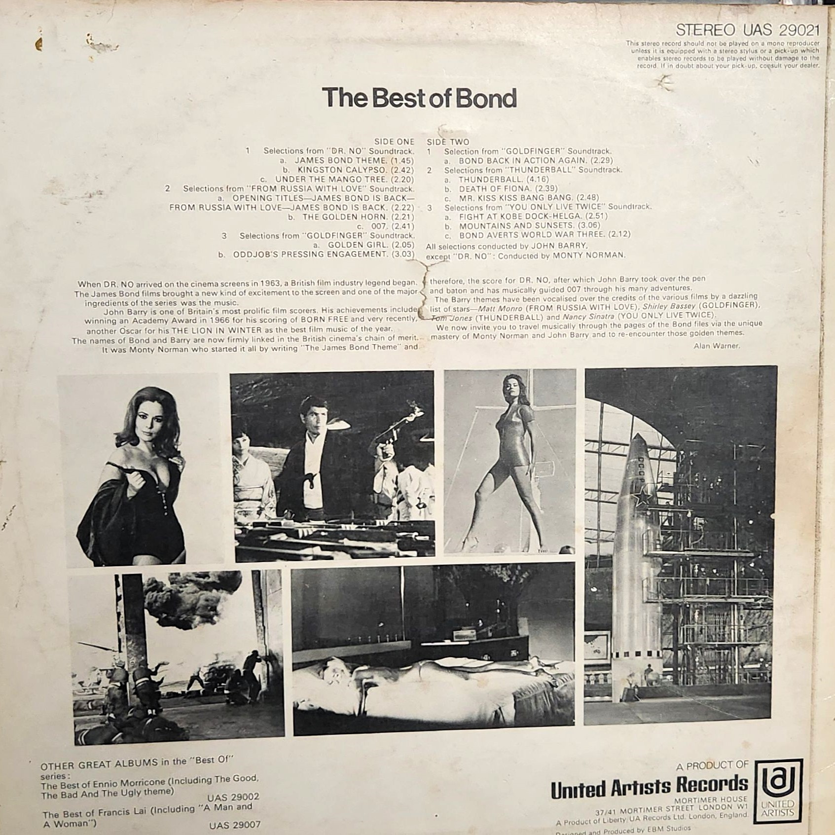 From the Archives: The Best Of Bond – The Original Soundtrack Themes ...